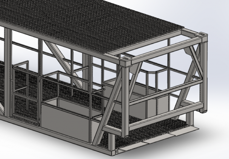20ft & 40ft Man Carrying Safety Cage - Port Engineering Services